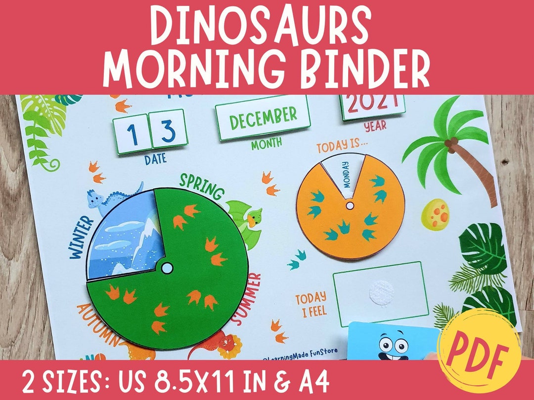 Morning Calendar Circle Time Printable Binder, Preschool, Pre-k ...