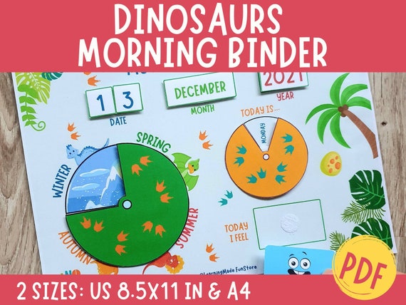 Morning Calendar Circle Time Printable Binder Preschool - Etsy