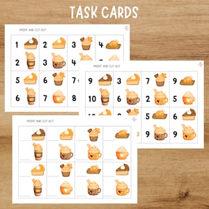 Thanksgiving Counting Printable Flisat Insert, Trofast Insert ...
