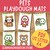 2D Shapes Play Dough Mats, Printable Play Doh Toddler Activities ...