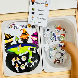 Halloween Potions Flisat Insert, Trofast Insert, Flisat Printable ...