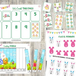 Easter Busy Book, Preschool Learning Binder, Busy Book Printable, Pre K ...