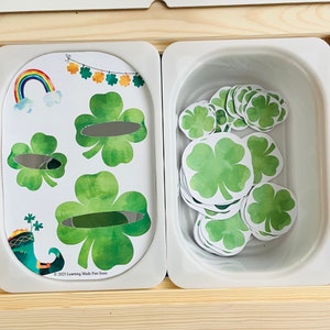 Saint Patrick Sort by Size, Printable Flisat Insert, Trofast Insert ...