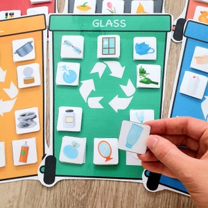 Recycling Game, Earth Day Activity, Waste Sorting Printable, Garbage ...