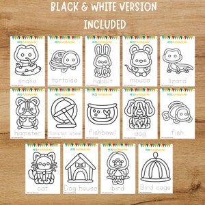 Pets Play Doh Mats Visual Cards, Printable Play Dough Toddler ...