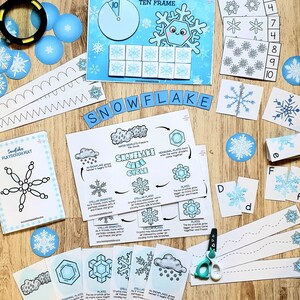 Snowflake Life Cycle Unit Study: Winter Learning Bundle (PDF) - Etsy