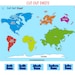 Continents Matching Activity, World Map Printable, Continents of the ...