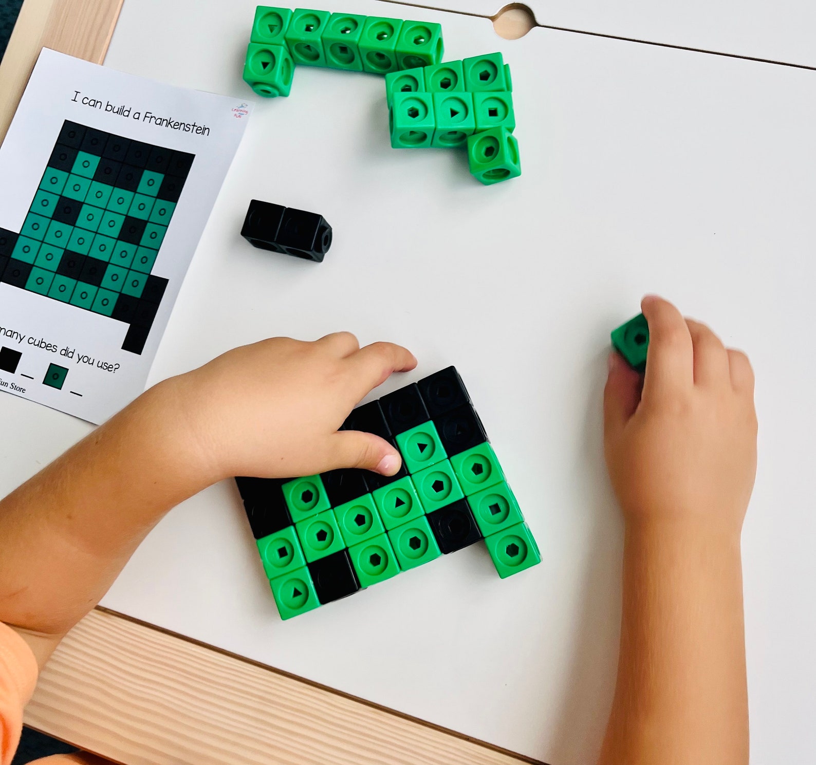 Halloween Snap Cubes Task Cards: Math Game Printable (PDF) - Etsy