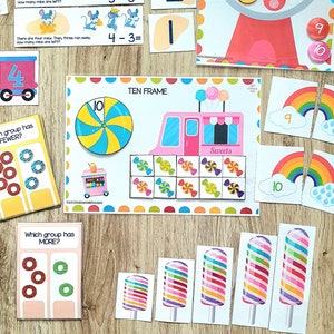 Pre-k Math Bundle, Prek Learning Binder, Preschool Math Centers ...