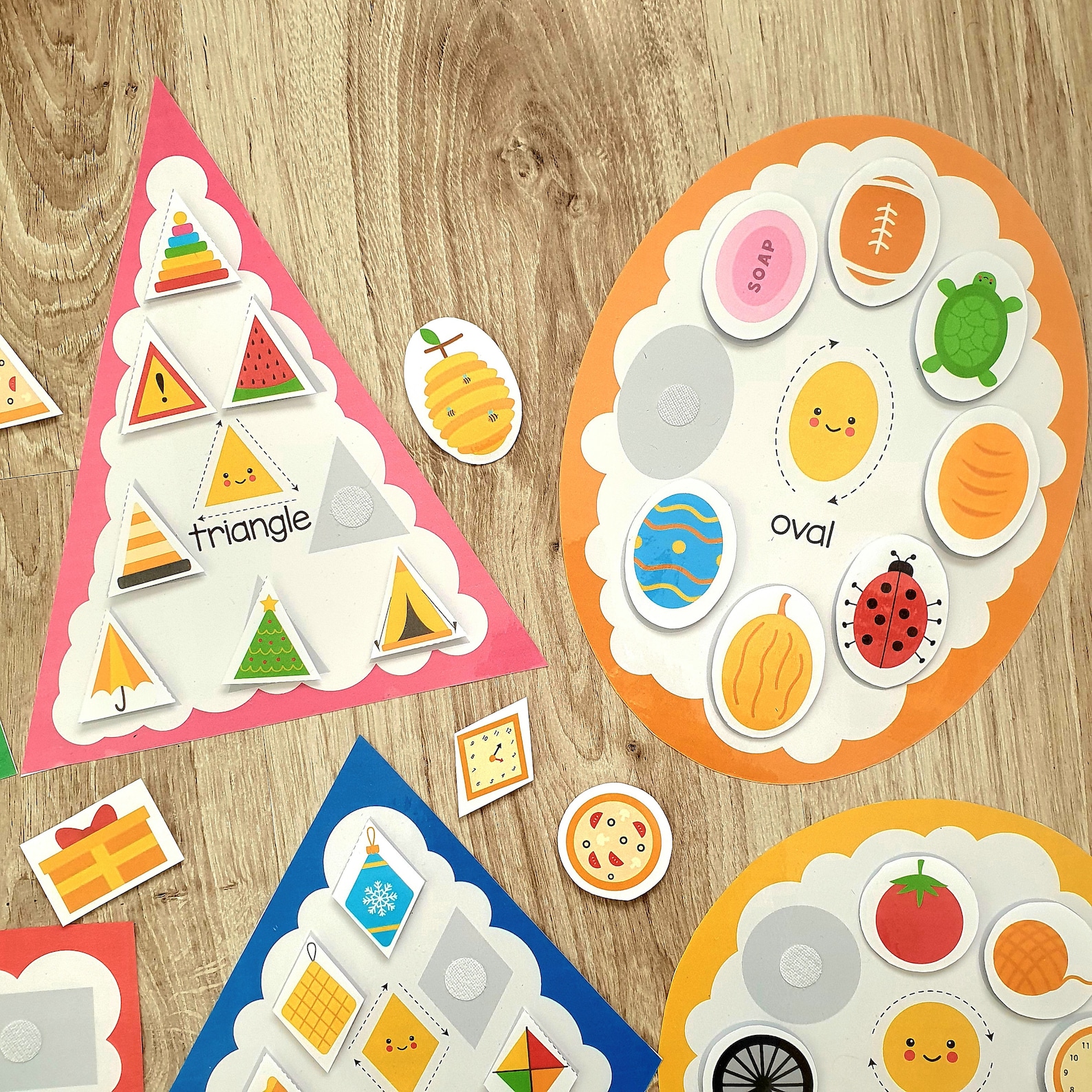 2D Shapes Sorting Game: Preschool Learning Activity (digital Download ...