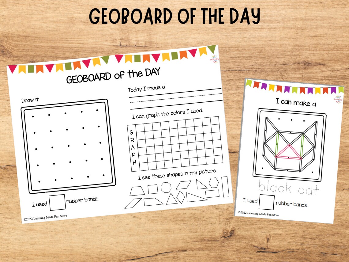 Halloween Geoboard Task Cards: Fine Motor Skills Activity (PDF) - Etsy