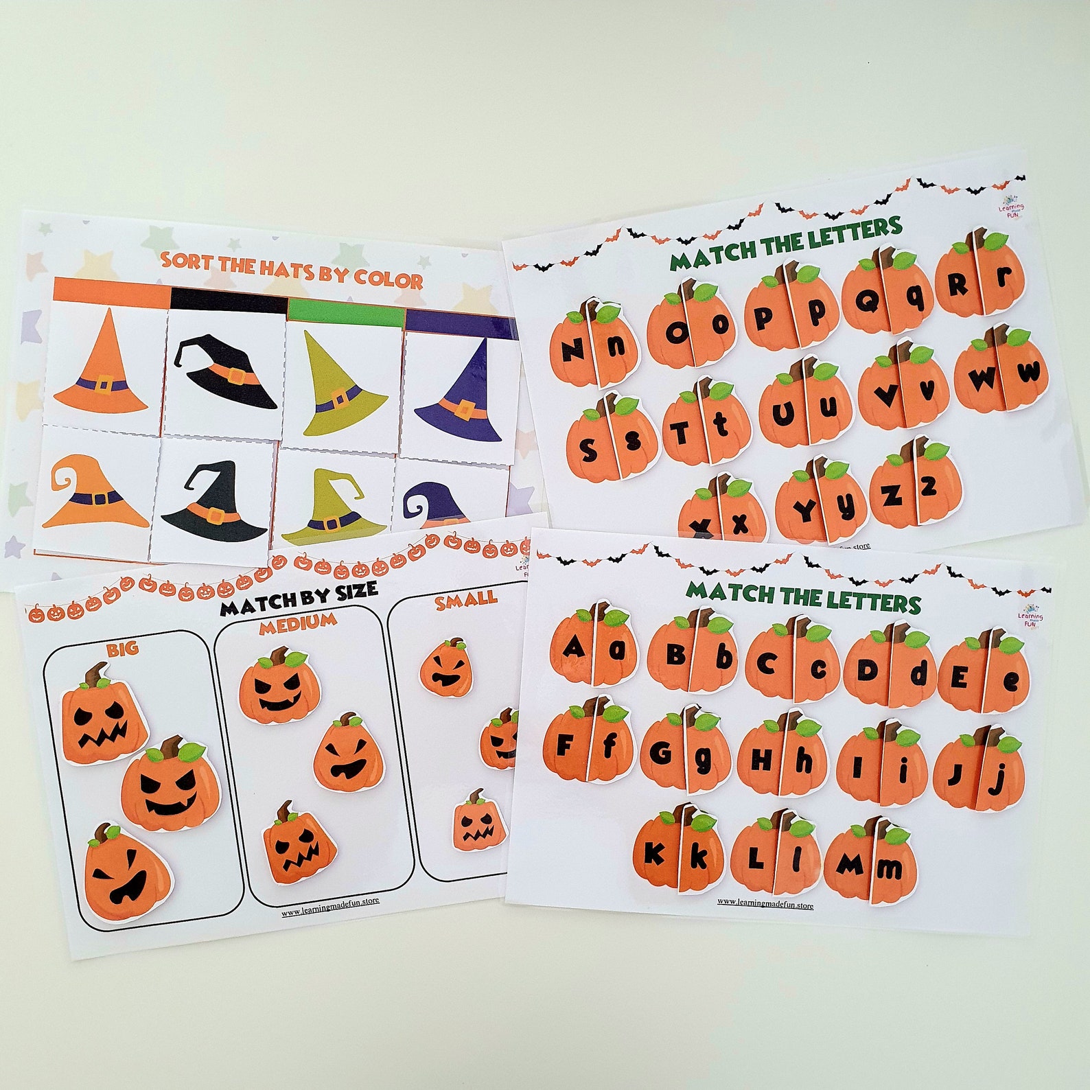 Halloween Busy Book Toddler Matching Games Busy Book | Etsy