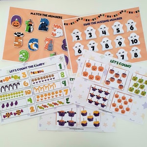 Halloween Busy Book, Toddler Matching Games, Busy Book Printable ...