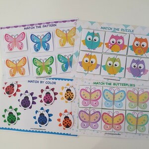 Toddler Busy Book, Insects Learning Binder, Toddler Learning Folder ...