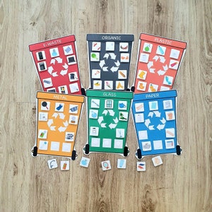 Recycling Game, Earth Day Activity, Waste Sorting Printable, Garbage ...