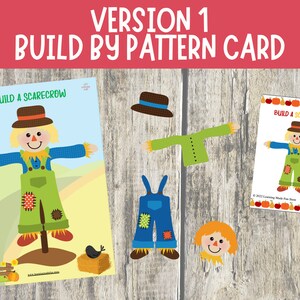 Build a Scarecrow Game: Autumn Toddler Activity, Busy Book (PDF) - Etsy
