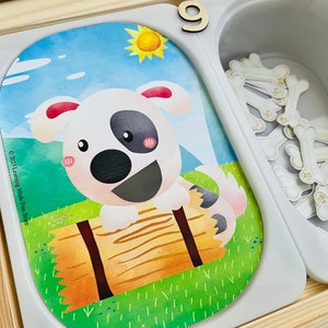 Feed the Dog Flisat Insert, Counting Activity (digital Download) - Etsy