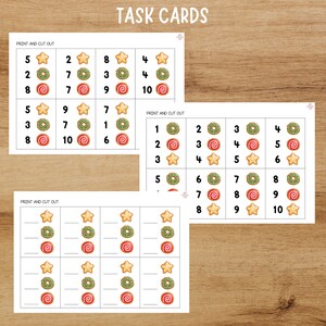 Feed the Elf Flisat Insert, Christmas Counting Activity, Printable ...