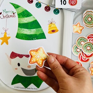 Feed the Elf Flisat Insert, Christmas Counting Activity, Printable ...
