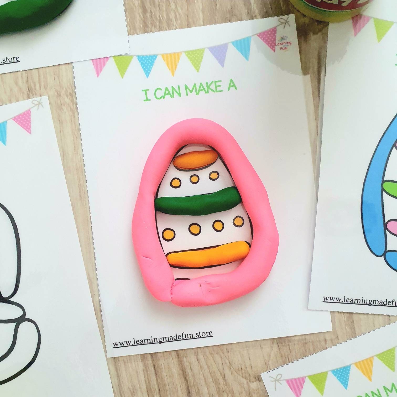 Easter Play Dough Mats Printable Play Doh Learning Toddler - Etsy