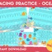 Dinosaurs Tracing Practice, Tracing Strips, Fine Motor Skills, Tracing ...