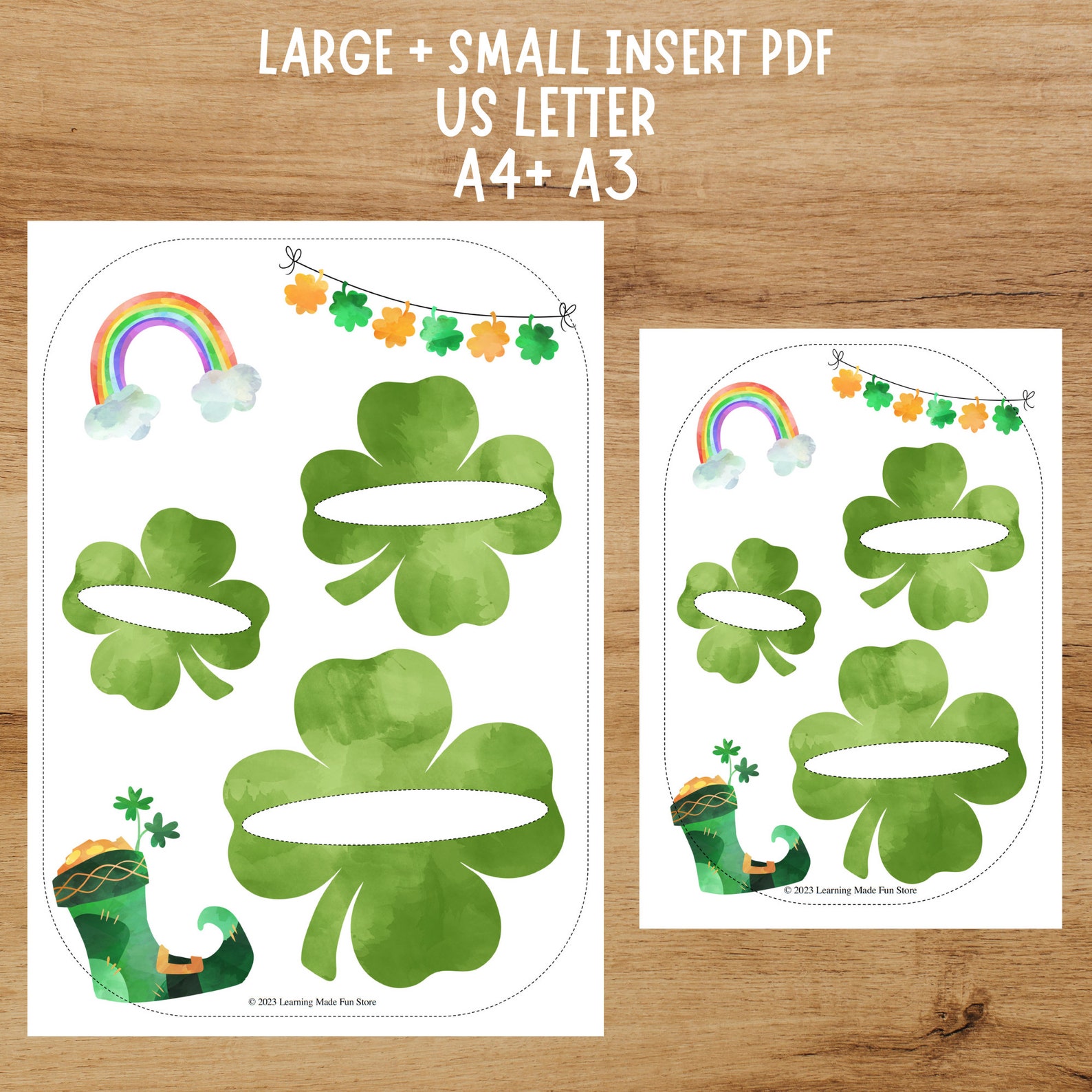 Saint Patrick Sort by Size, Printable Flisat Insert, Trofast Insert ...