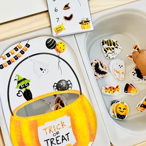 Halloween Counting Flisat Insert, Trofast Insert, Flisat Printable ...