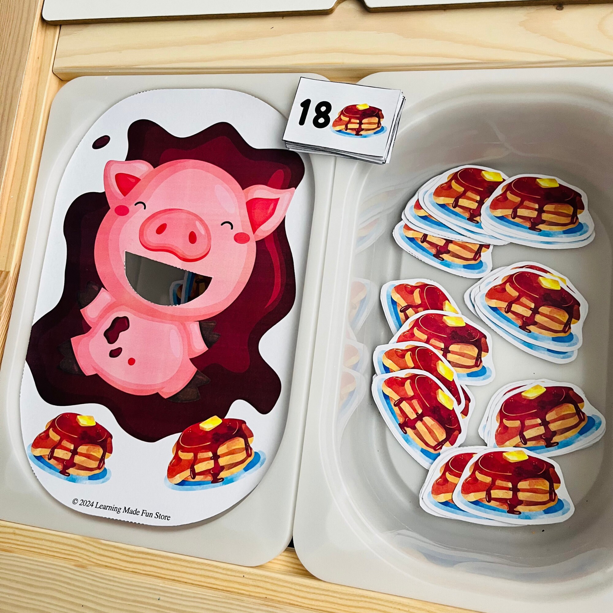 If You Give a Pig a Pancake Counting, Printable Flisat Insert, Trofast ...