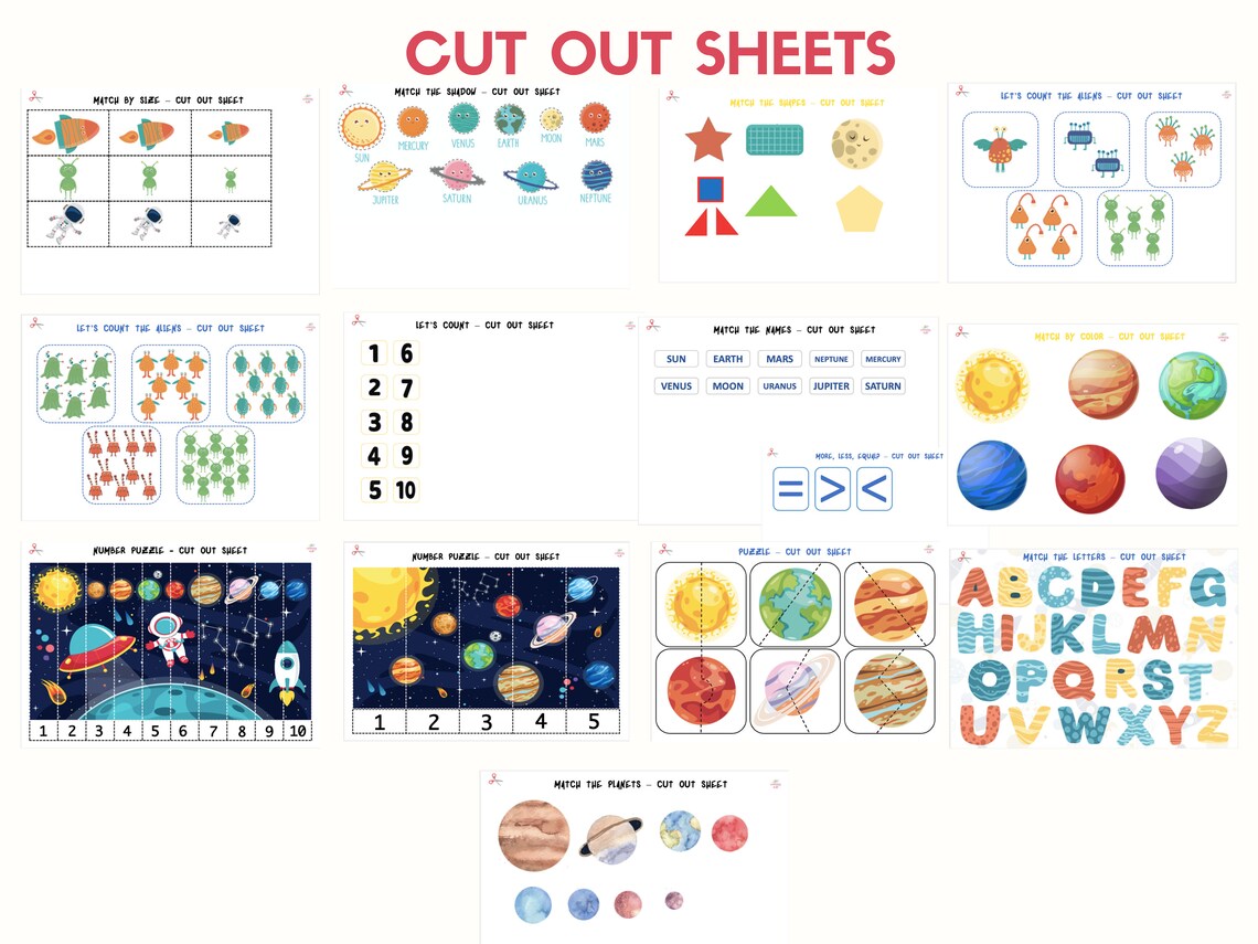 Solar System Busy Book Busy Book Printable Solar System | Etsy