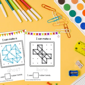 Halloween Geoboard Task Cards: Fine Motor Skills Activity (PDF) - Etsy