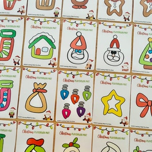 Christmas Play Dough Mats: Montessori Toddler Activities (PDF) - Etsy