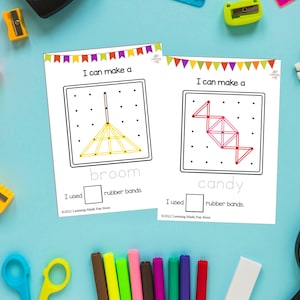 Halloween Geoboard Task Cards: Fine Motor Skills Activity (PDF) - Etsy