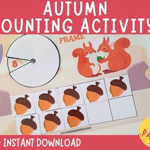 Autumn Counting Activity, Numbers 1-10 Count, Learning Activities ...