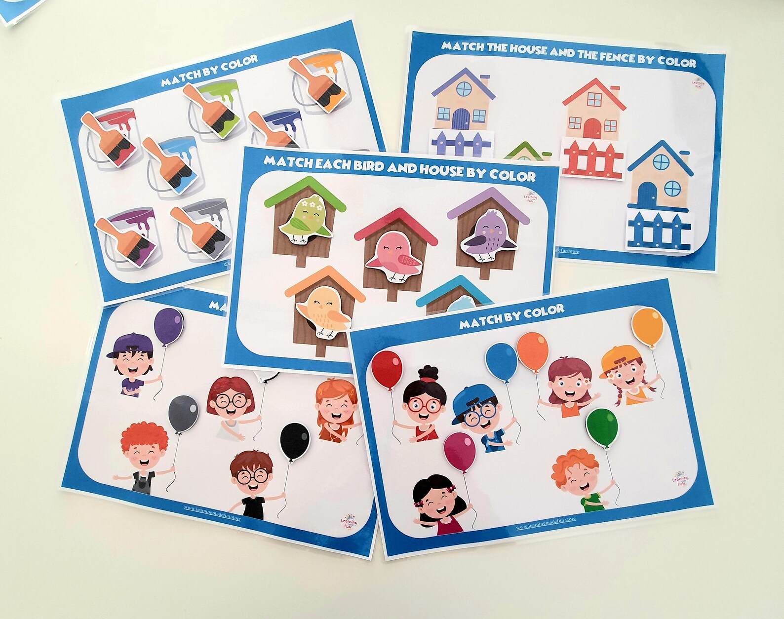 Colors Busy Book: Matching Activities for Toddlers (digital Download ...