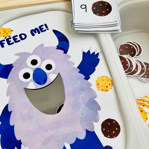 Cookie Counting Printable Flisat Insert, Trofast Insert, Preschool ...