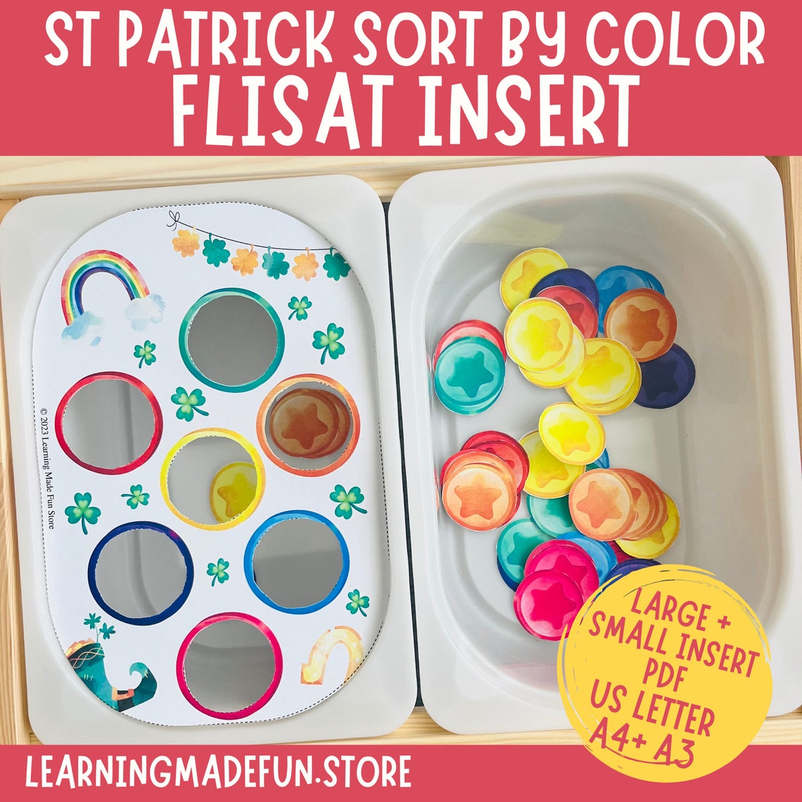 St Patrick Sort by Color, Flisat Insert, Trofast Insert, Flisat ...