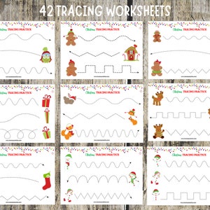 Christmas Tracing Practice, Tracing Lines, Fine Motor Skills, Tracing ...