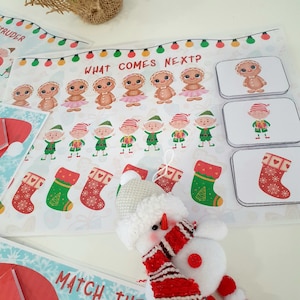 Christmas Busy Book Printable, Busy Book for Toddler, Christmas Busy ...