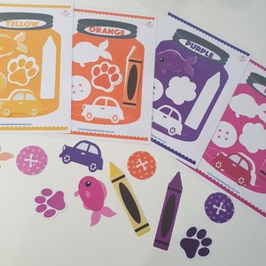 Color Sorting Busy Book: Toddler Learning Activity (PDF) - Etsy