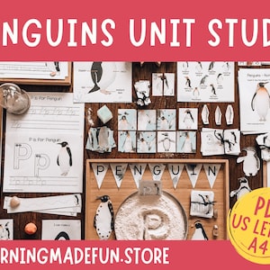 Penguins Unit Study Penguin Themed Printable Polar Animals - Etsy