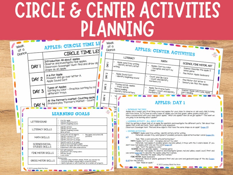 Apple Unit Study: Life Cycle & Anatomy Printable Activities (PDF) - Etsy