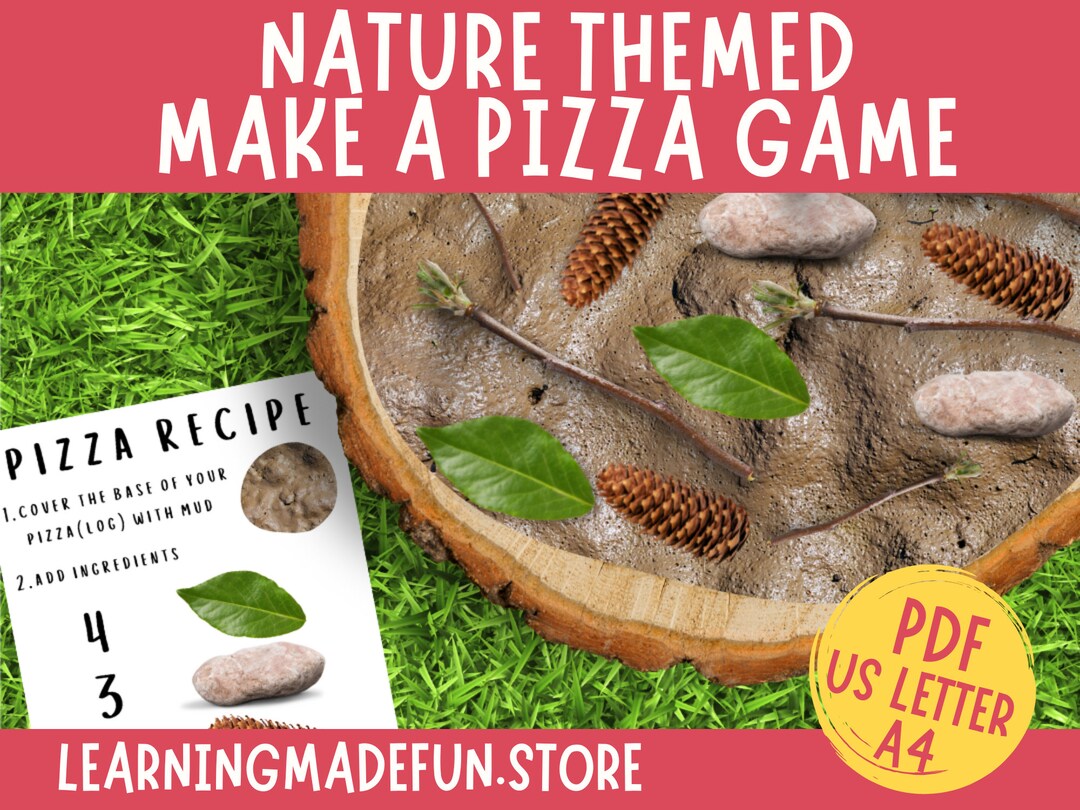 Make a Pizza, Outdoor Homeschool Resource, Nature Studies, 1000 Hours ...