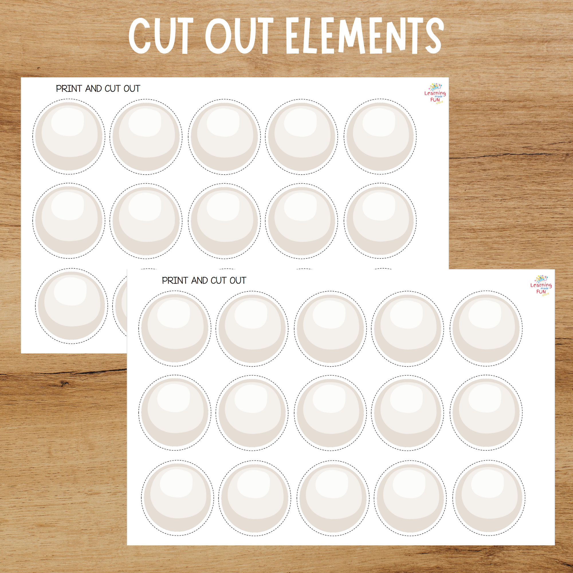 Sea Turtle Eggs Counting to 20, Printable Flisat Insert, Trofast Insert ...