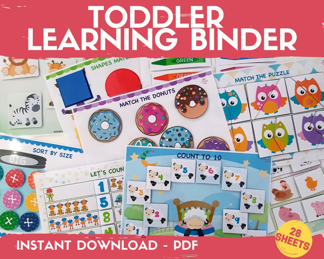 Preschool Binder, Busy Book Printable, Learning Activities for Kid ...