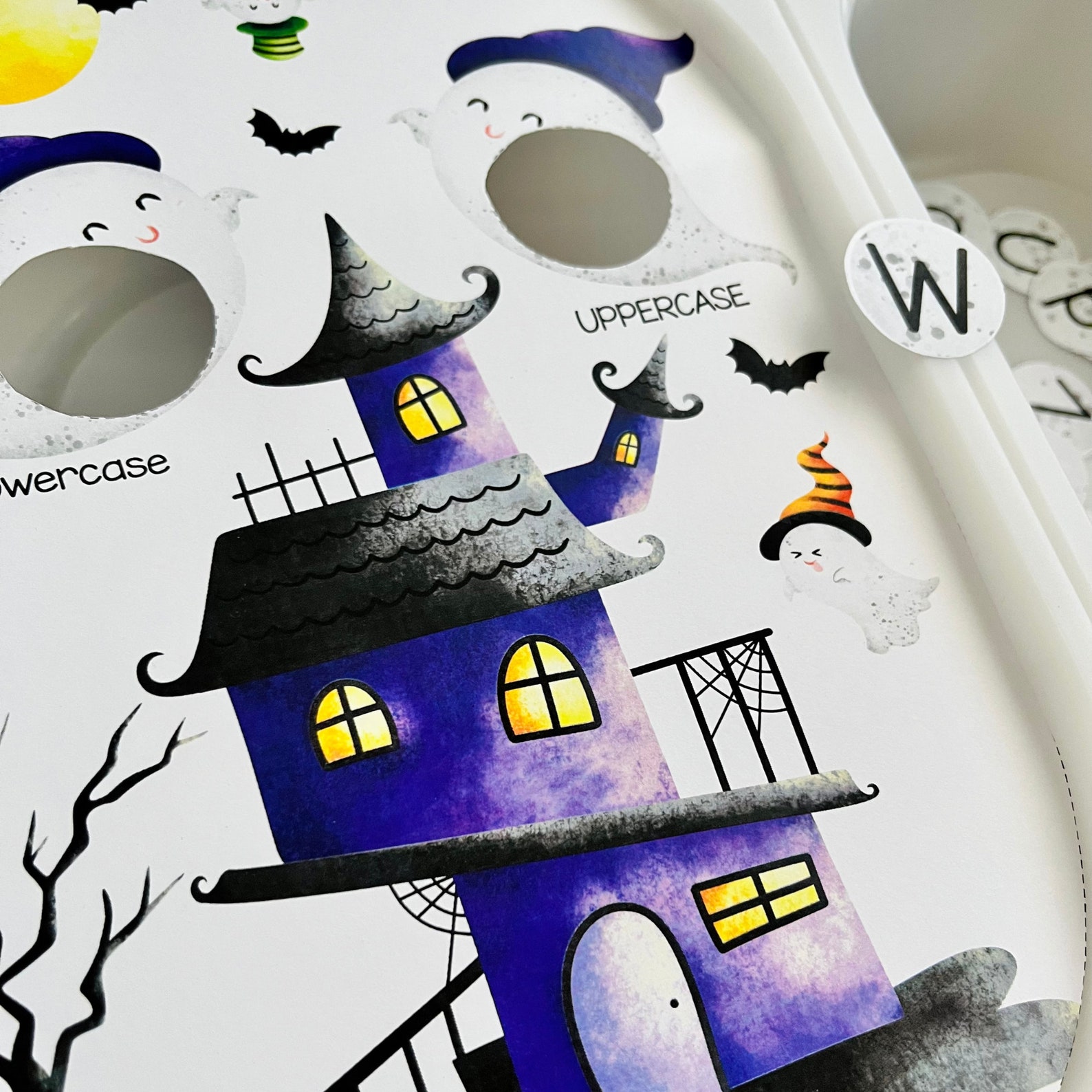 Halloween Letter Sorting Flisat Insert, Spooky Preschool Printable (PDF ...