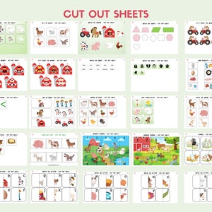 Farm Animals Busy Book, Learning Binder, Preschool Busy Book, Busy Book ...