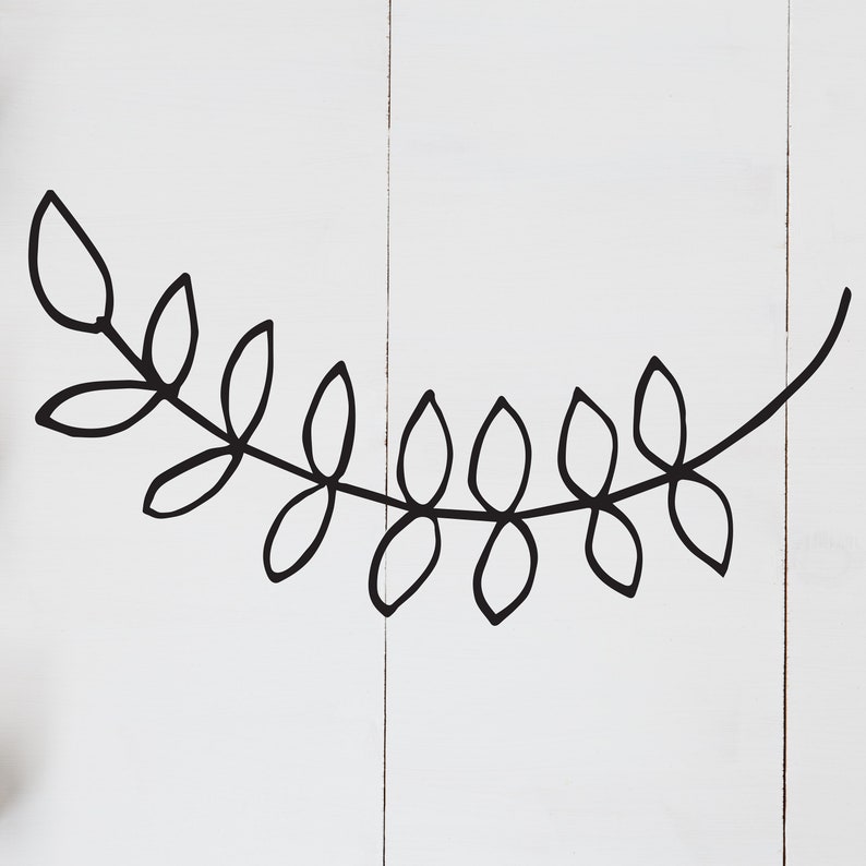 Hand-drawn vine SVG cut file for Cricut or Silhouette Studio | Etsy