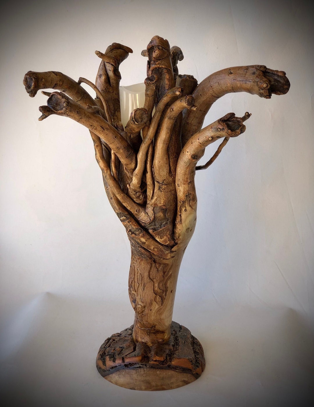 Root Ball "harry Potter" Style Candelabra (includes the Candle) - Etsy