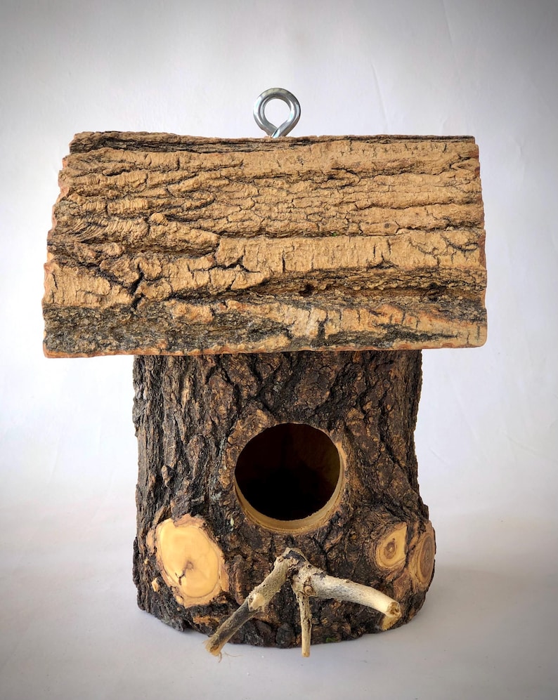 Box Elder Wood Log Bird House or Log Bird Feeder - Etsy