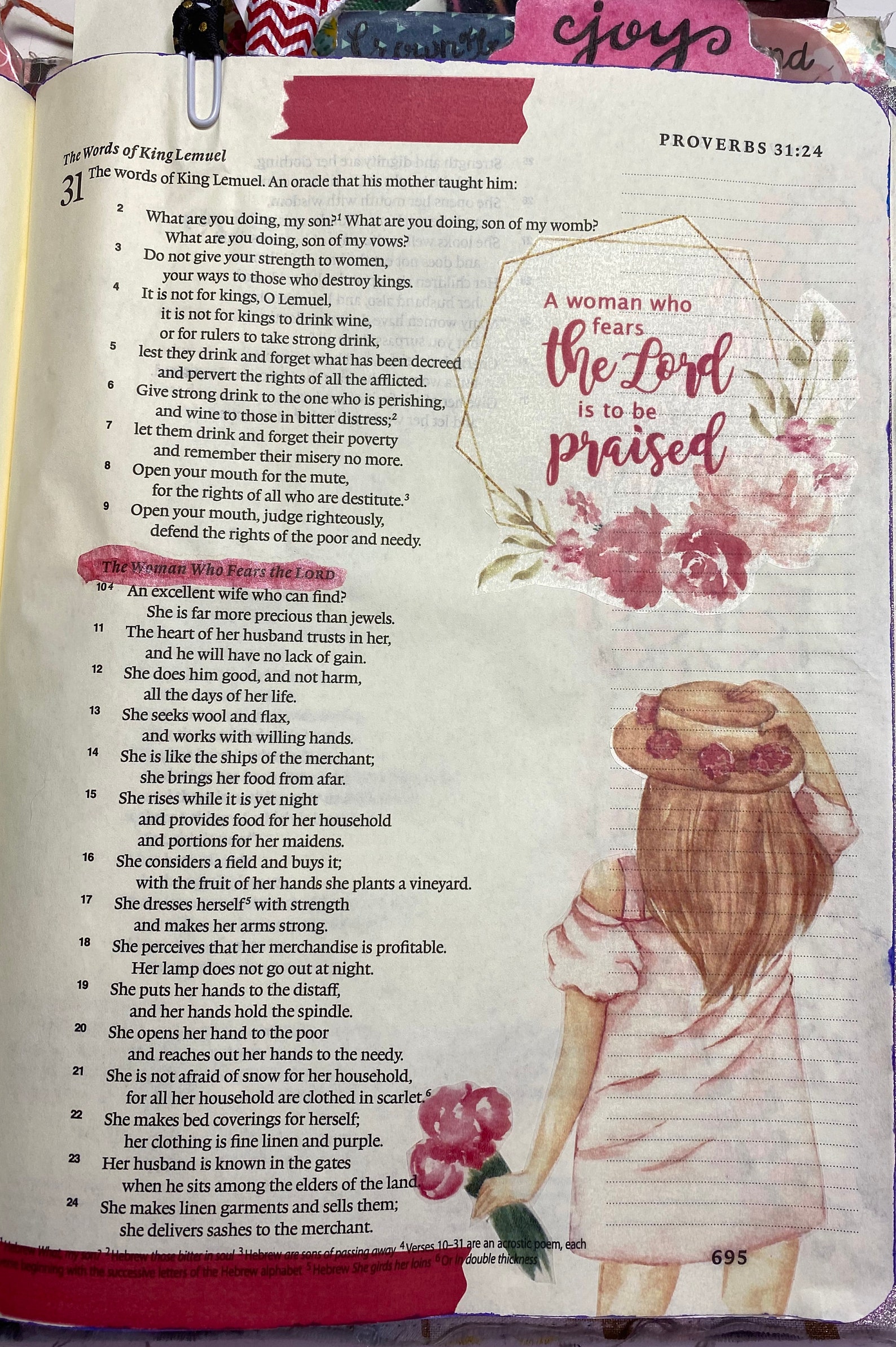 Proverbs 31 Printable - Bible Journaling - Scrapbooking - Digital Print ...